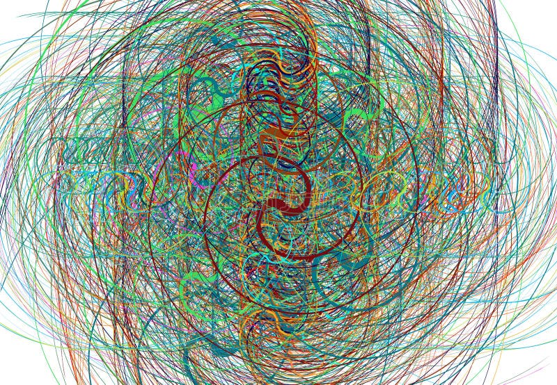 Random Spirals, Swirls, Twirls Abstract Geometric, Colorful, Multi ...