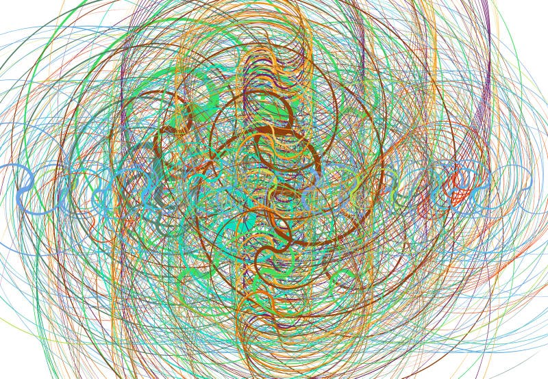 Random Spirals, Swirls, Twirls Abstract Geometric, Colorful, Multi ...