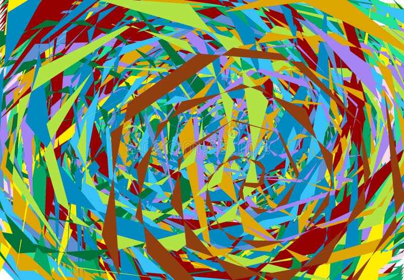 Random Spirals, Swirls, Twirls Abstract Geometric, Colorful, Multi ...