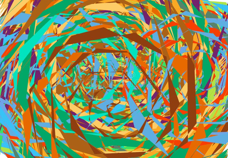 Random Spirals, Swirls, Twirls Abstract Geometric, Colorful, Multi ...