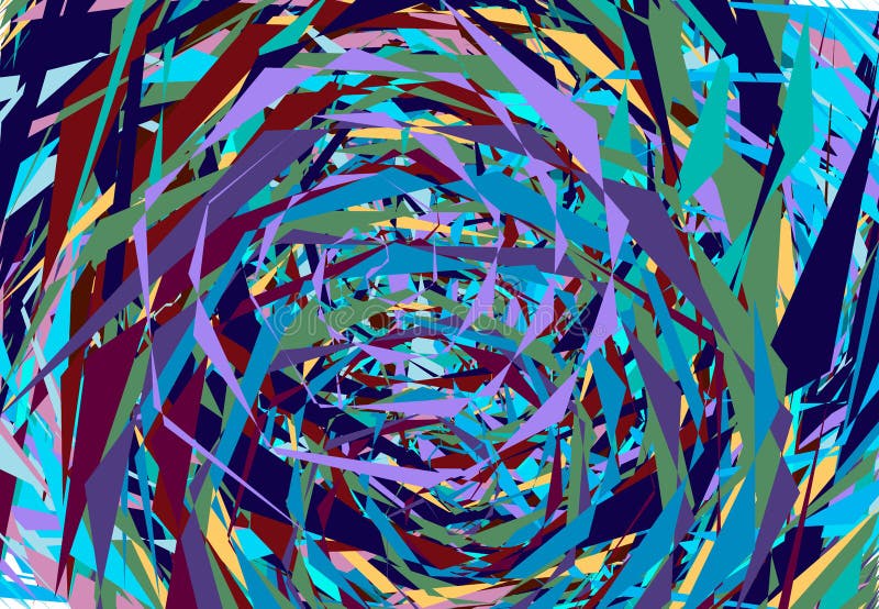 Random Spirals, Swirls, Twirls Abstract Geometric, Colorful, Multi ...