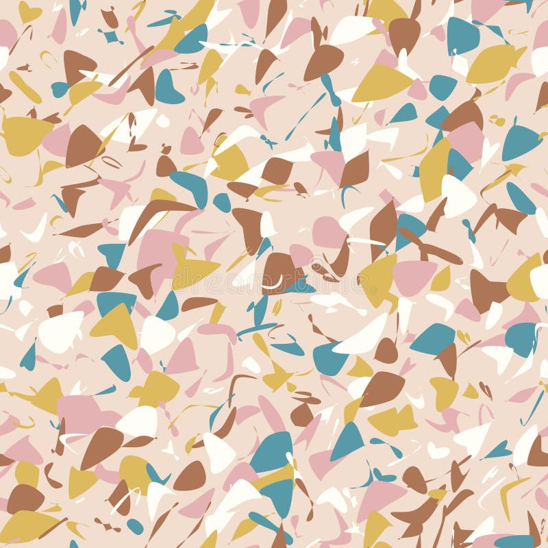 Random Spots. Abstract Art Seamless Pattern, Paint Spots Stock Vector ...