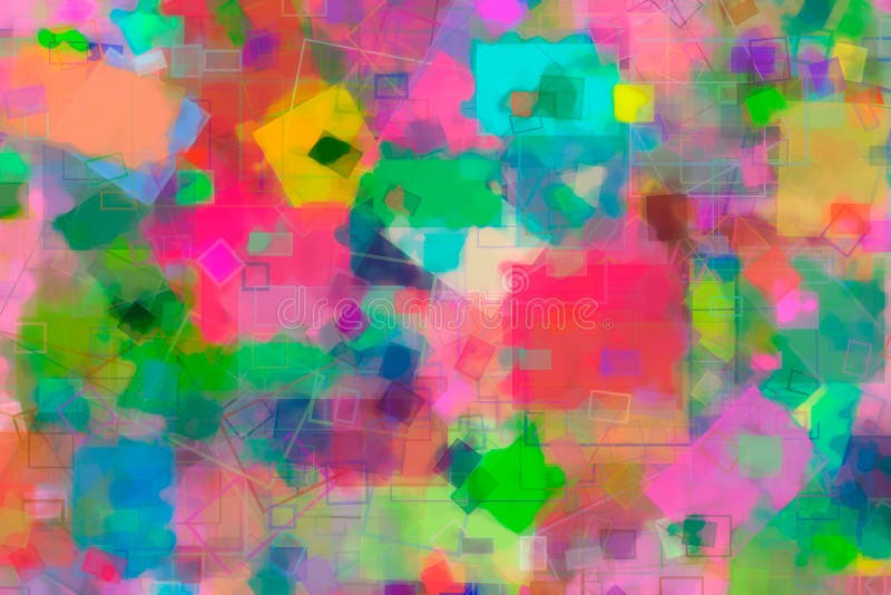 Random Square & Rectangle Shape, Digital Generative Art for Web Page ...