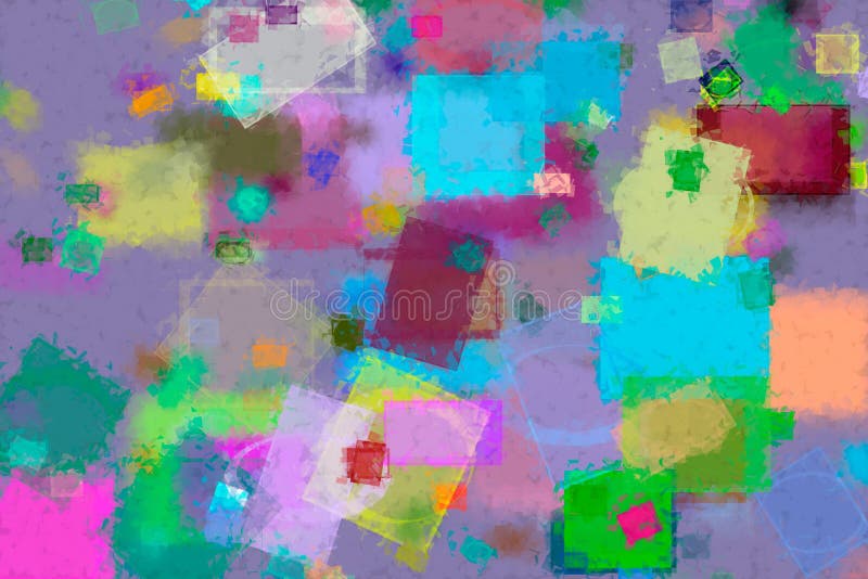 Random Square & Rectangle Shape, Digital Generative Art for Web Page ...