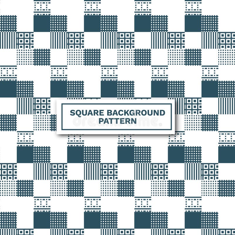 Random Square Shape Pattern Background Vector Illustration Stock Vector ...
