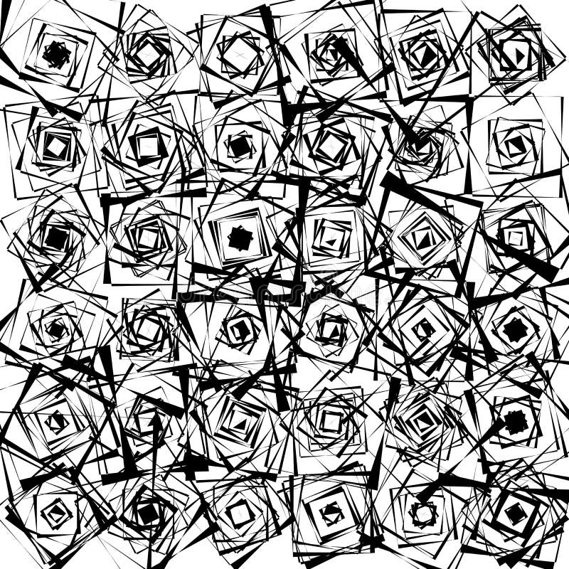 Random Squares Seamless Geometric Texture. Monochrome Abstract B Stock ...