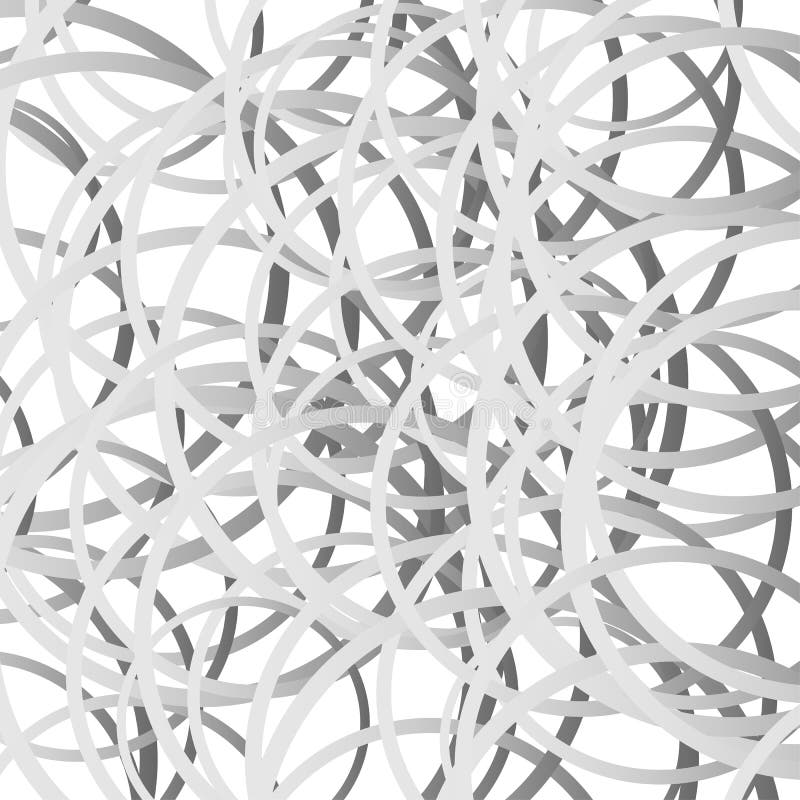 Random Squiggle Lines, Intersecting Random Circles. Scribble, Ta Stock ...
