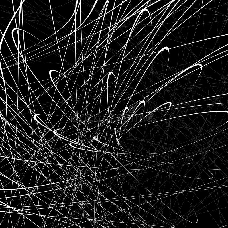Random Squiggly, Squiggle Intersecting Lines in Chaotic Style. a Stock ...