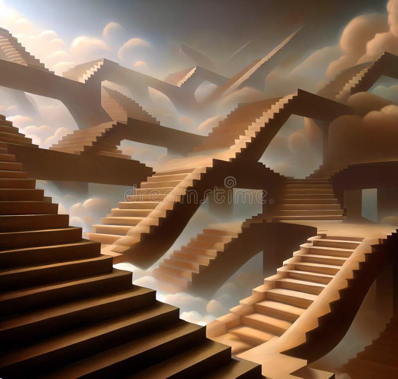 Random Staircases Stock Illustrations – 1 Random Staircases Stock ...