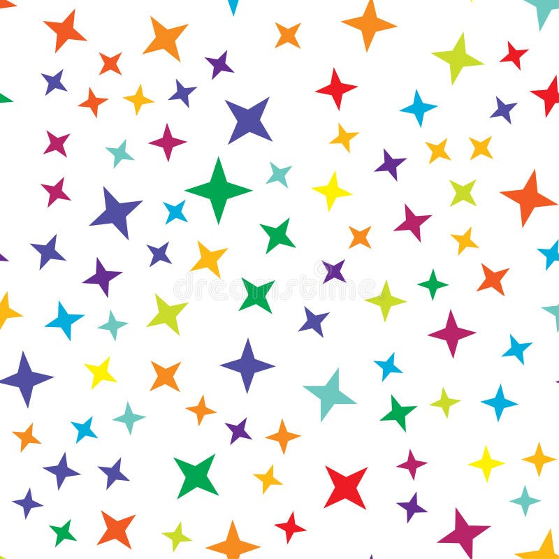 Random Star Shape Pattern, Background. Seamlessly Repeatable Stock ...