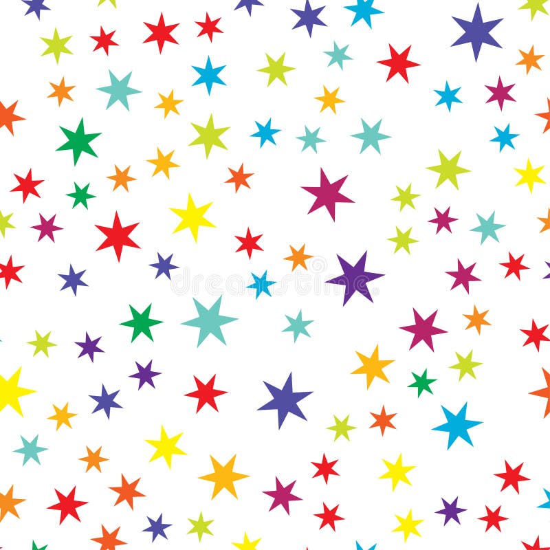 Random Star Shape Pattern, Background. Seamlessly Repeatable Stock ...