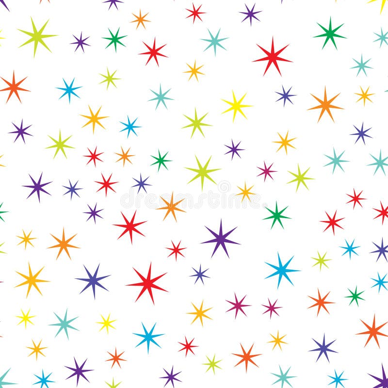 Random Star Shape Pattern, Background. Seamlessly Repeatable Stock ...