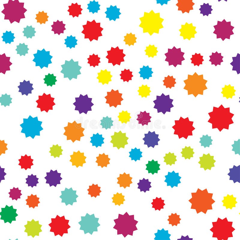 Random Star Shape Pattern, Background. Seamlessly Repeatable Stock ...