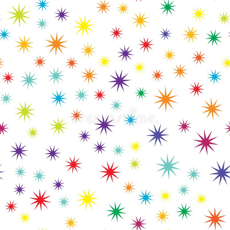 Random Star Shape Pattern, Background. Seamlessly Repeatable Stock ...