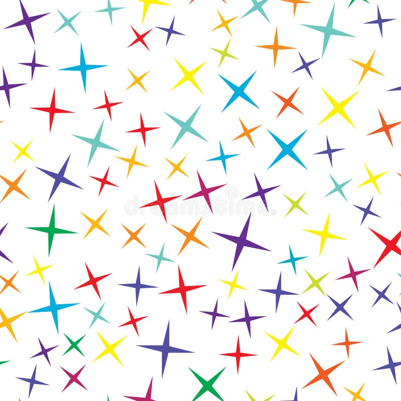 Random Star Shape Pattern, Background. Seamlessly Repeatable Stock ...