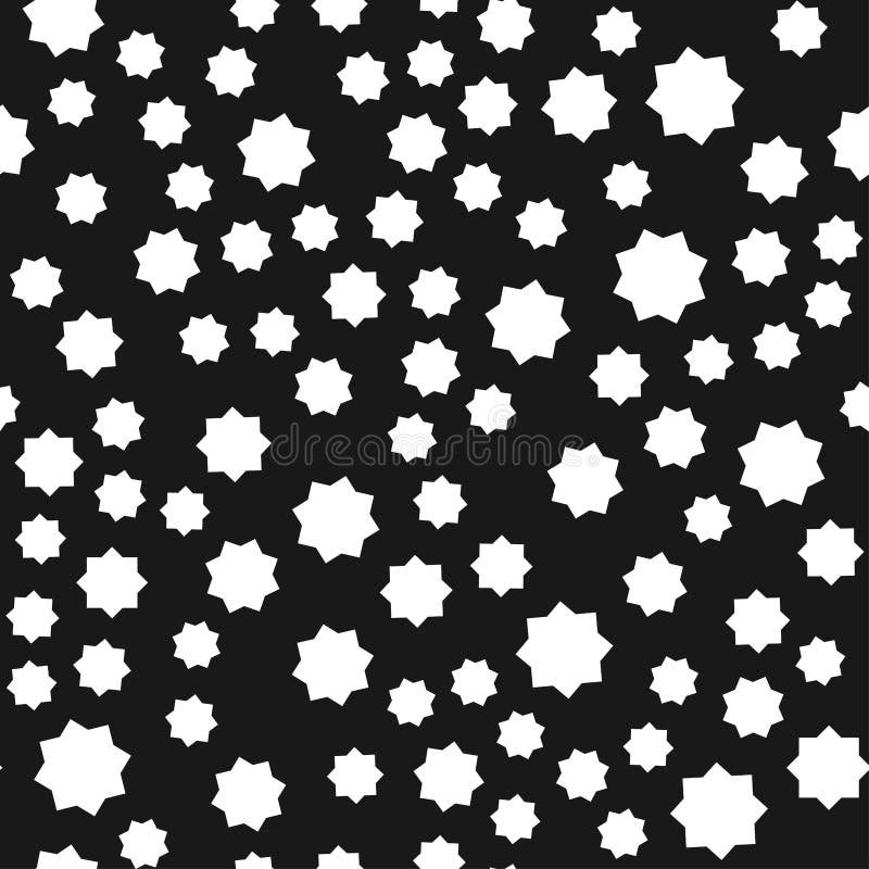 Random Star Shape Pattern, Background. Seamlessly Repeatable Stock ...