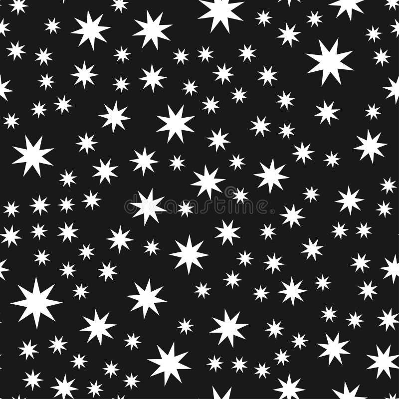 Random Star Shape Pattern, Background. Seamlessly Repeatable Stock ...