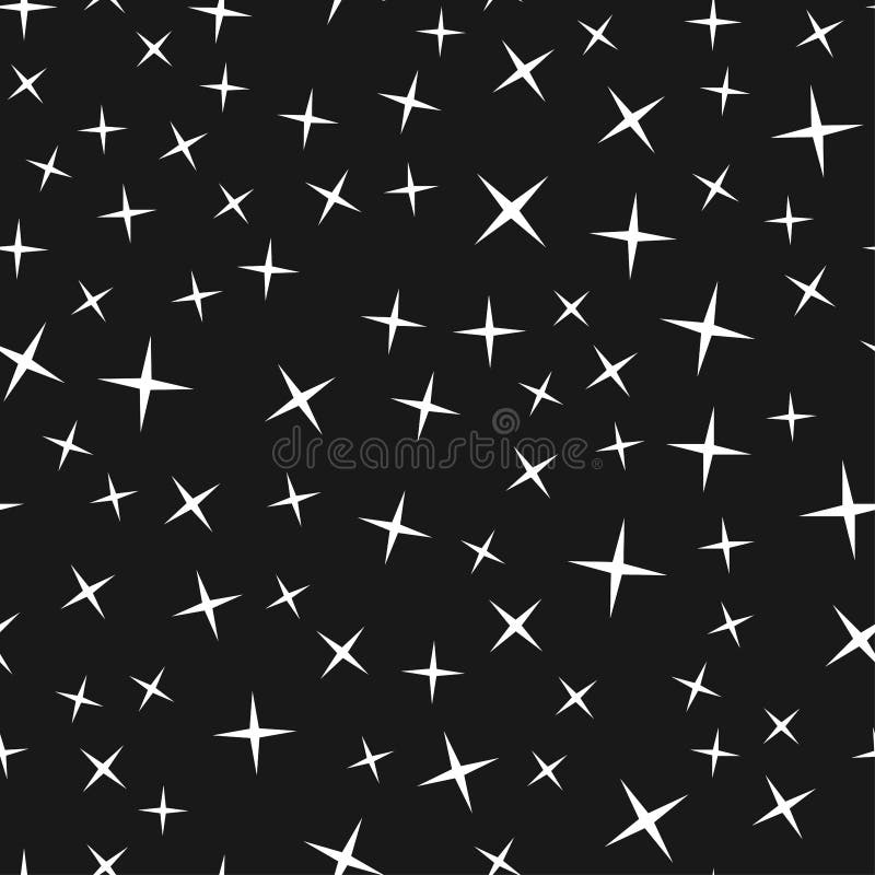 Random Star Shape Pattern, Background. Seamlessly Repeatable Stock ...