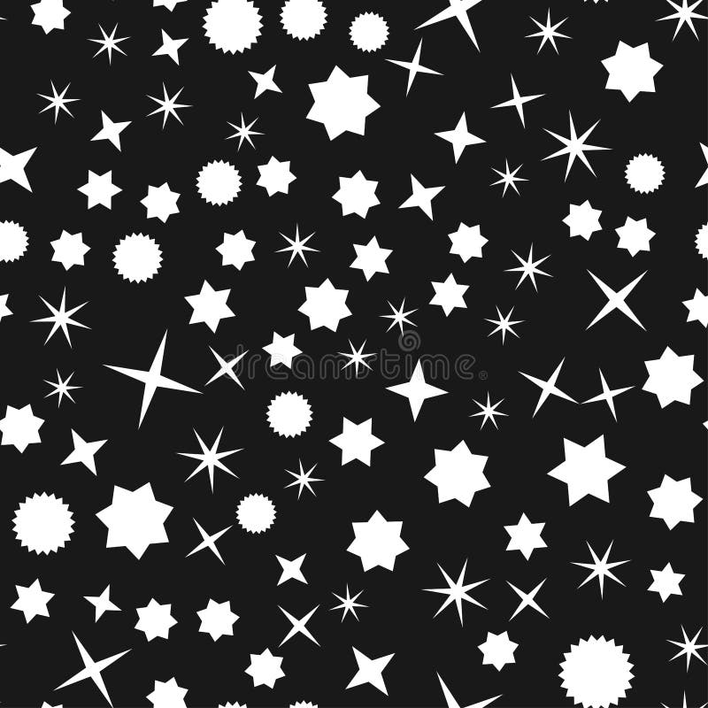 Random Star Shape Pattern, Background. Seamlessly Repeatable Stock ...