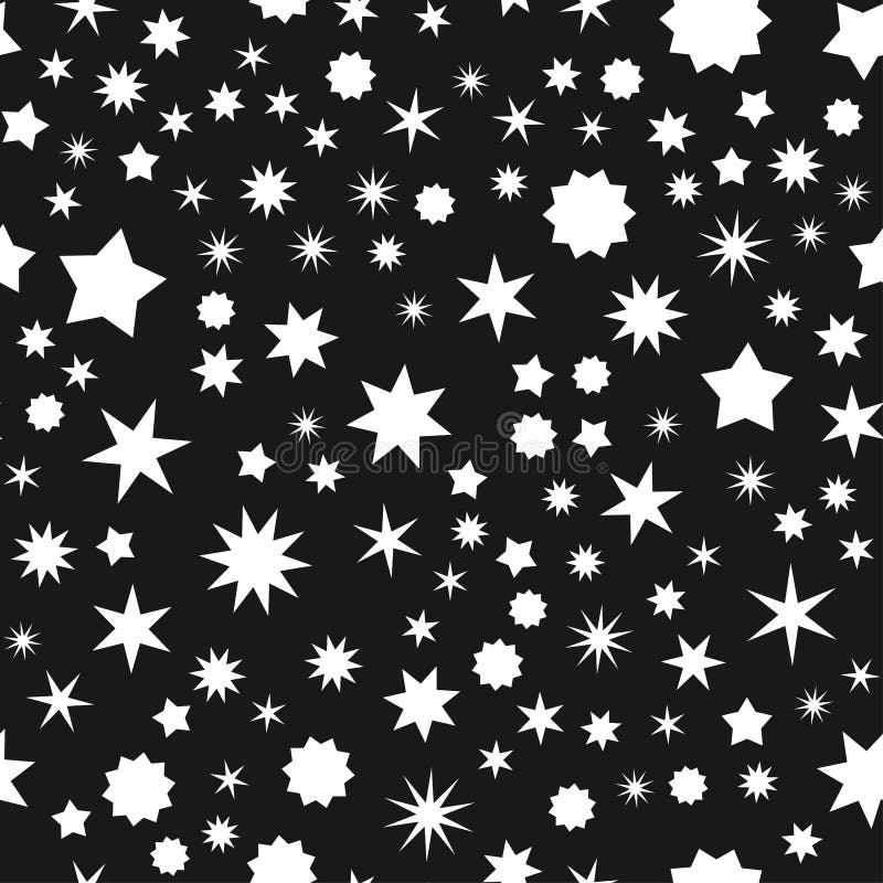 Random Star Shape Pattern, Background. Seamlessly Repeatable Stock ...