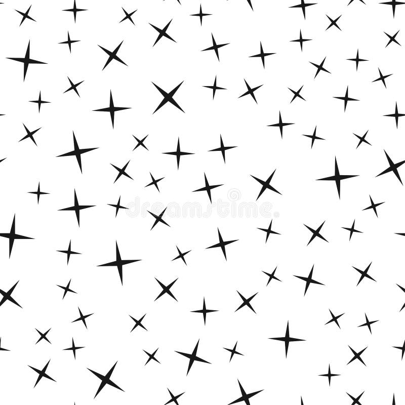Random Star Shape Pattern, Background. Seamlessly Repeatable Stock ...