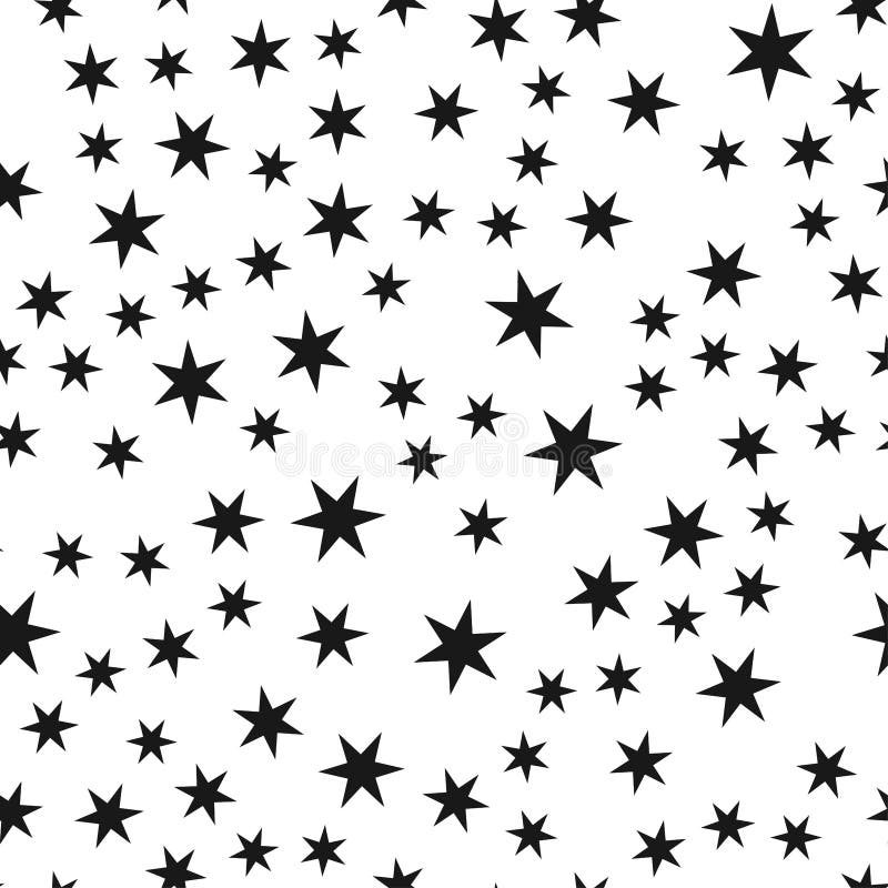 Random Star Shape Pattern, Background. Seamlessly Repeatable Stock ...