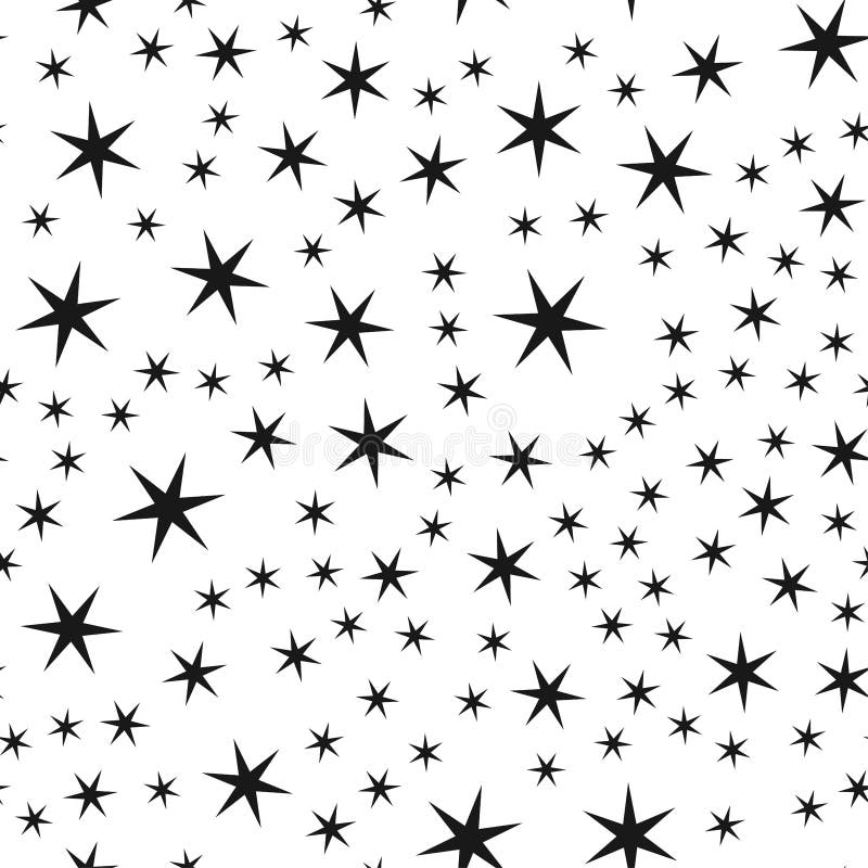 Random Star Shape Pattern, Background. Seamlessly Repeatable Stock ...