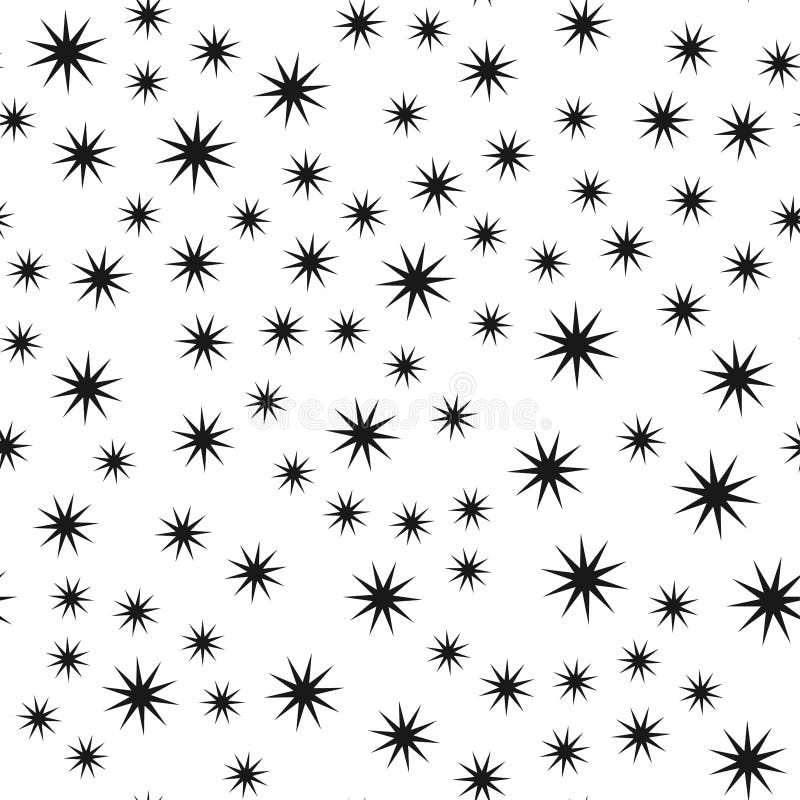 Random Star Shape Pattern, Background. Seamlessly Repeatable Stock ...