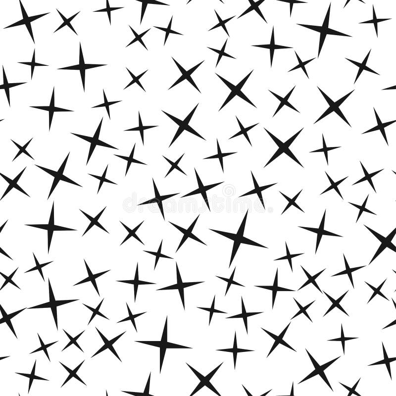 Random Star Shape Pattern, Background. Seamlessly Repeatable Stock ...