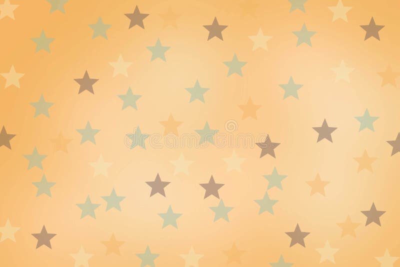 Random Stars Yellow Green Orange Color for Your Design. Stock ...