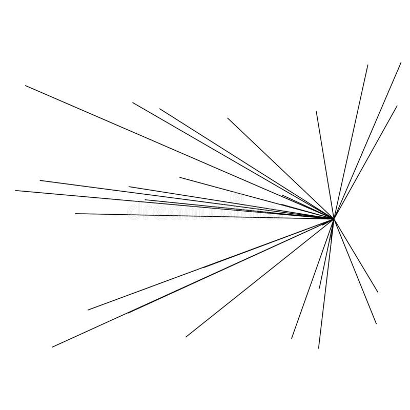 Random Structure of Angular, Geometric Lines Element. Irregular ...