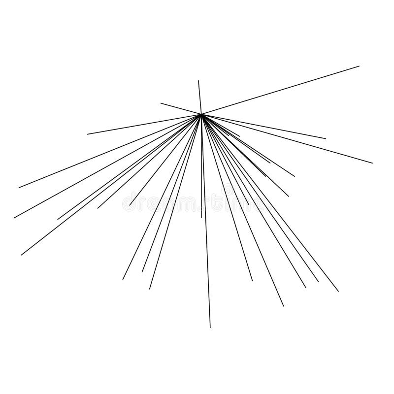 Random Structure of Angular, Geometric Lines Element. Irregular ...