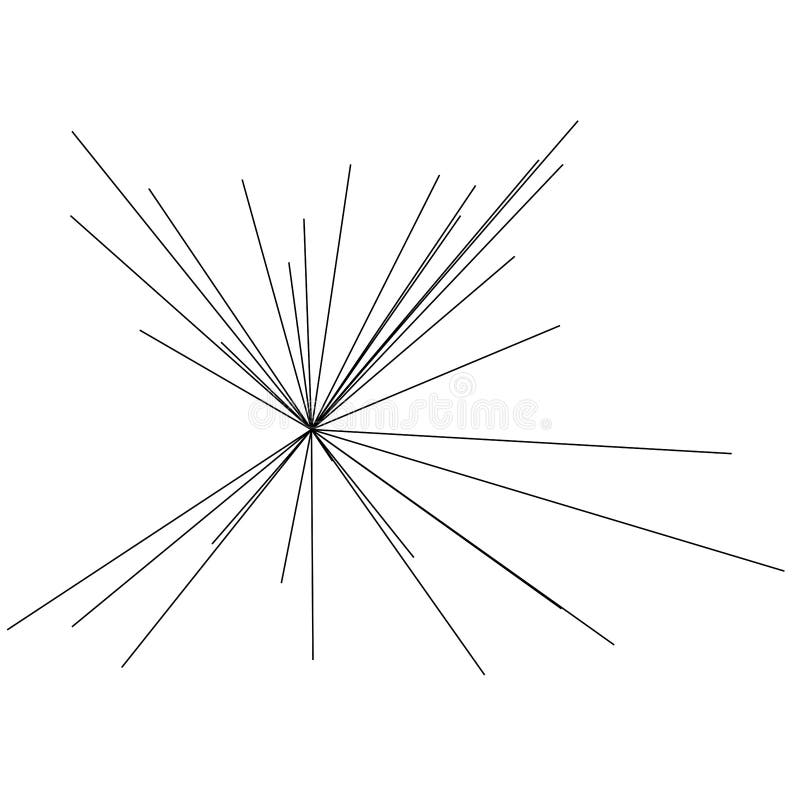 Random Structure of Angular, Geometric Lines Element. Irregular ...