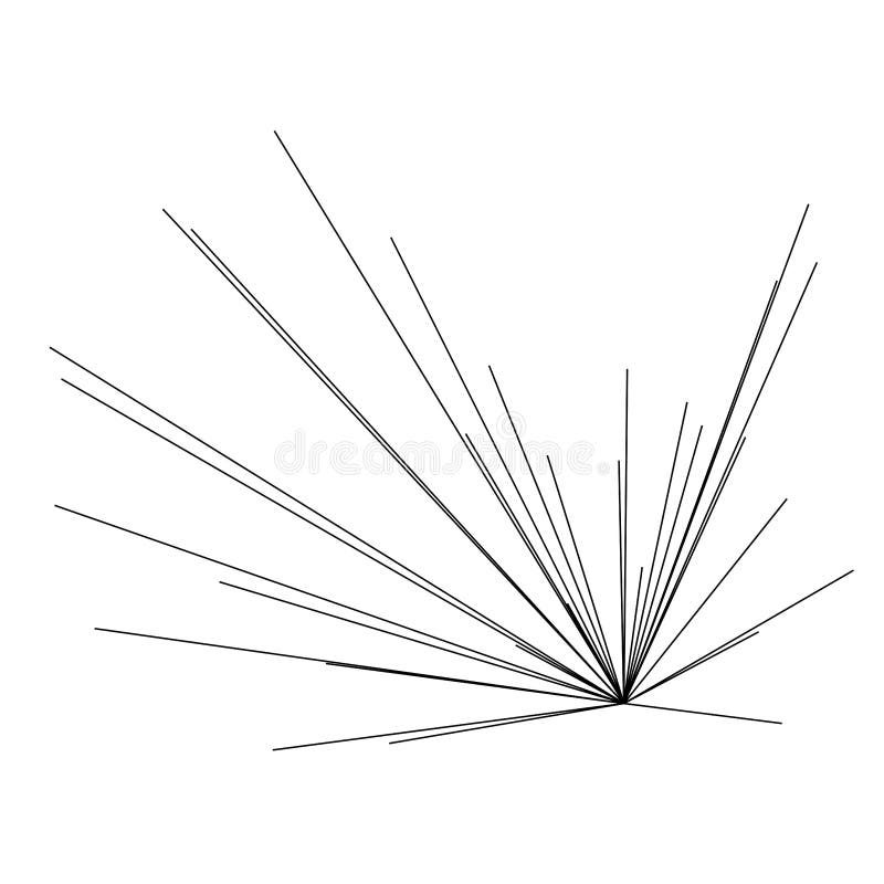 Random Structure of Angular, Geometric Lines Element. Irregular ...