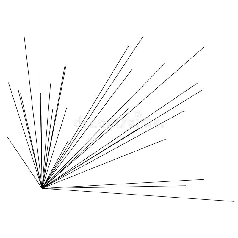 Random Structure of Angular, Geometric Lines Element. Irregular ...