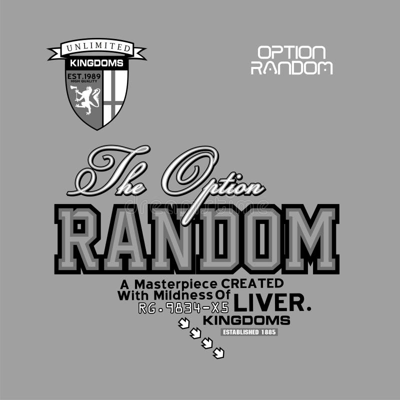 Random Stylish Typographic Slogan. Vector Illustrations for Printed T ...