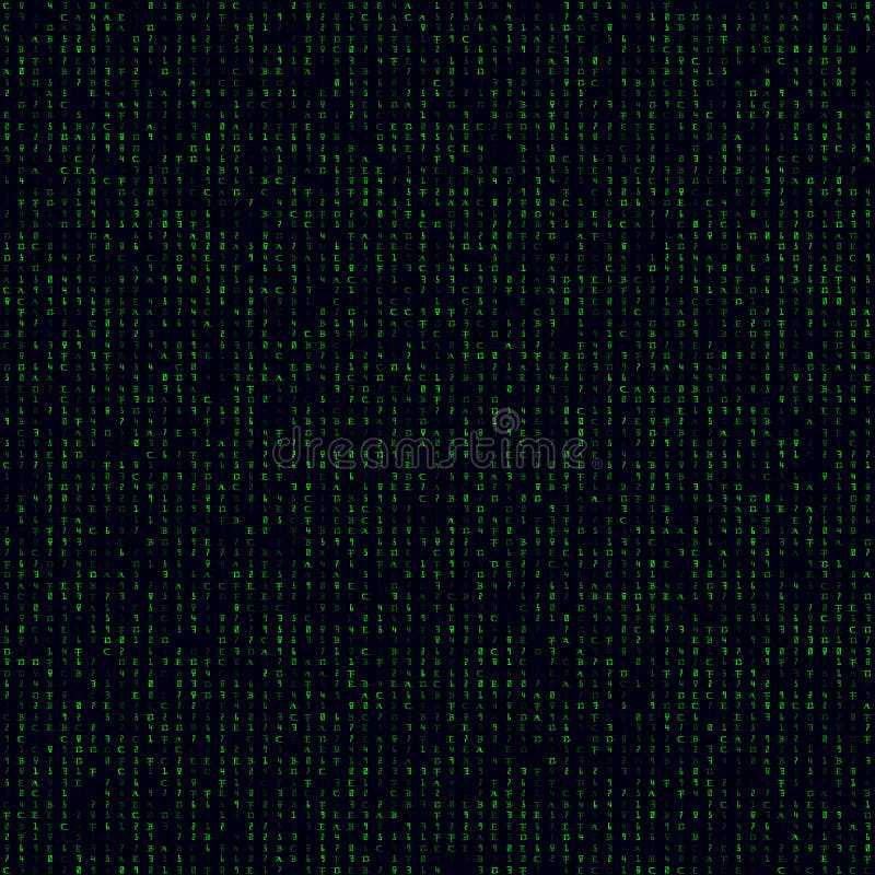 Random symbols background. stock vector. Illustration of futuristic ...