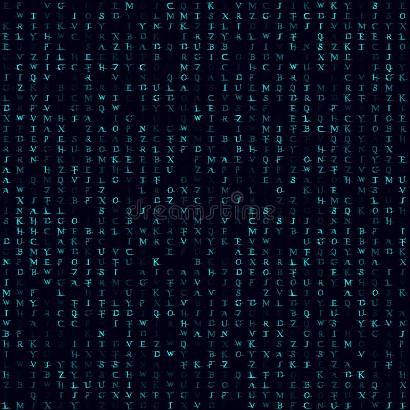 Random symbols background. stock vector. Illustration of futuristic ...