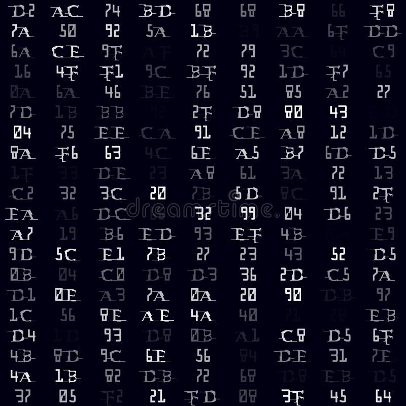 Random symbols pattern. stock vector. Illustration of data - 170798604