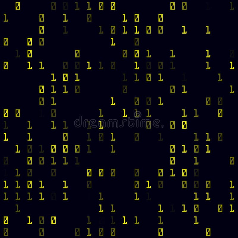 Random Symbols and Cubes 3D Rendering Stock Illustration - Illustration ...