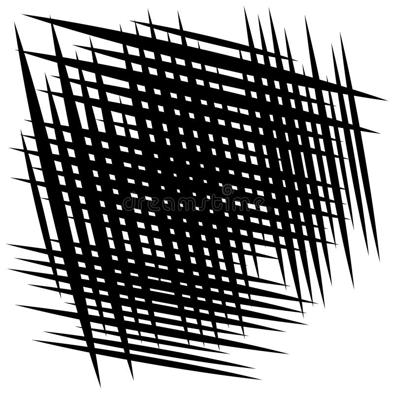 Random Tilt, Oblique Grid, Mesh Pattern. Dynamic Slanting Intersect ...