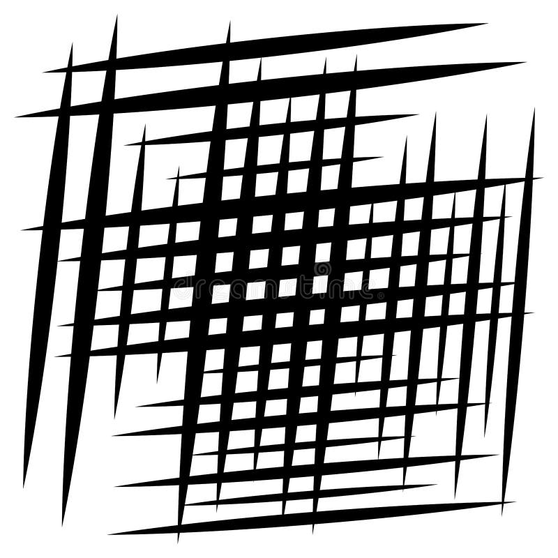 Random Tilt, Oblique Grid, Mesh Pattern. Dynamic Slanting Intersect ...