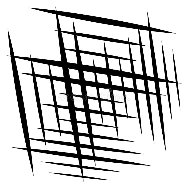 Random Tilt, Oblique Grid, Mesh Pattern. Dynamic Slanting Intersect ...