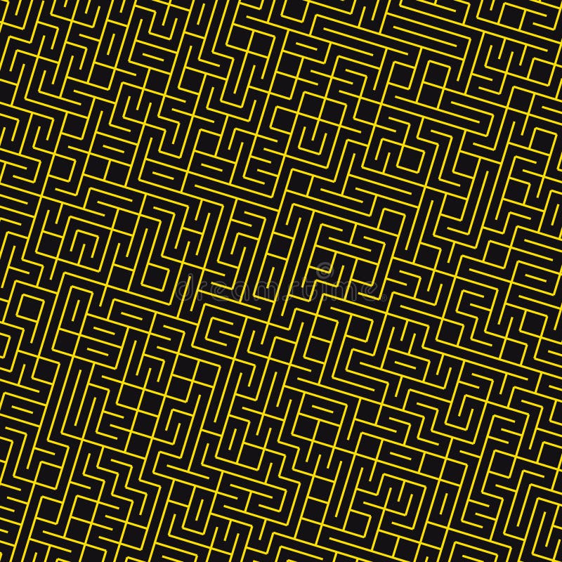 Random unsolved maze stock illustration. Illustration of background ...