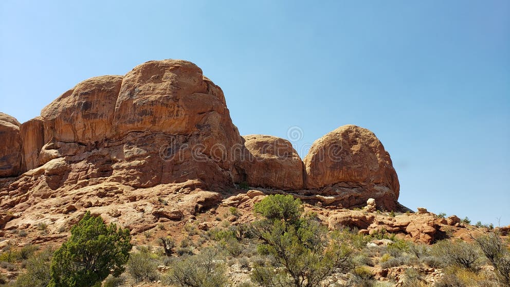 Random Views from Arches National Park in Utah Stock Photo - Image of ...
