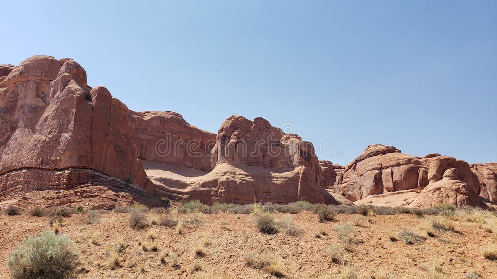 Random Views from Arches National Park in Utah Stock Photo - Image of ...