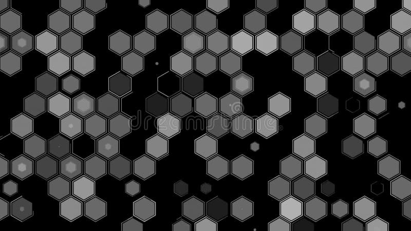 Random Waving Motion Abstract Background from Hexagon Geometric Surface ...