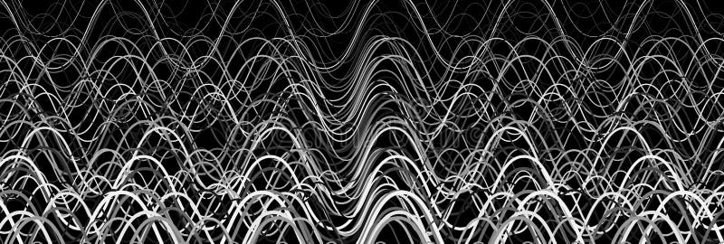 Random Wavy, Zig-zag Lines Abstract Art Texture, Background. Sinuous ...