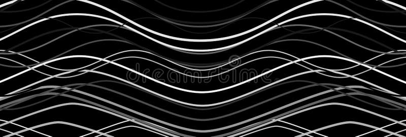 Random Wavy, Zig-zag Lines Abstract Art Texture, Background. Sinuous ...