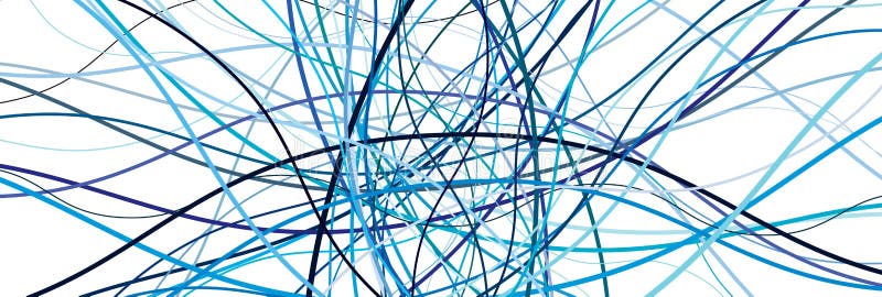 Random Wavy, Zig-zag Lines Abstract Art Texture, Background. Sinuous ...